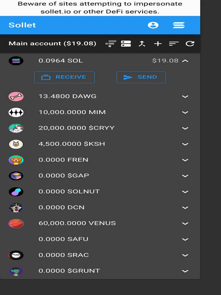 Solana SPL Token Wallet | PDF