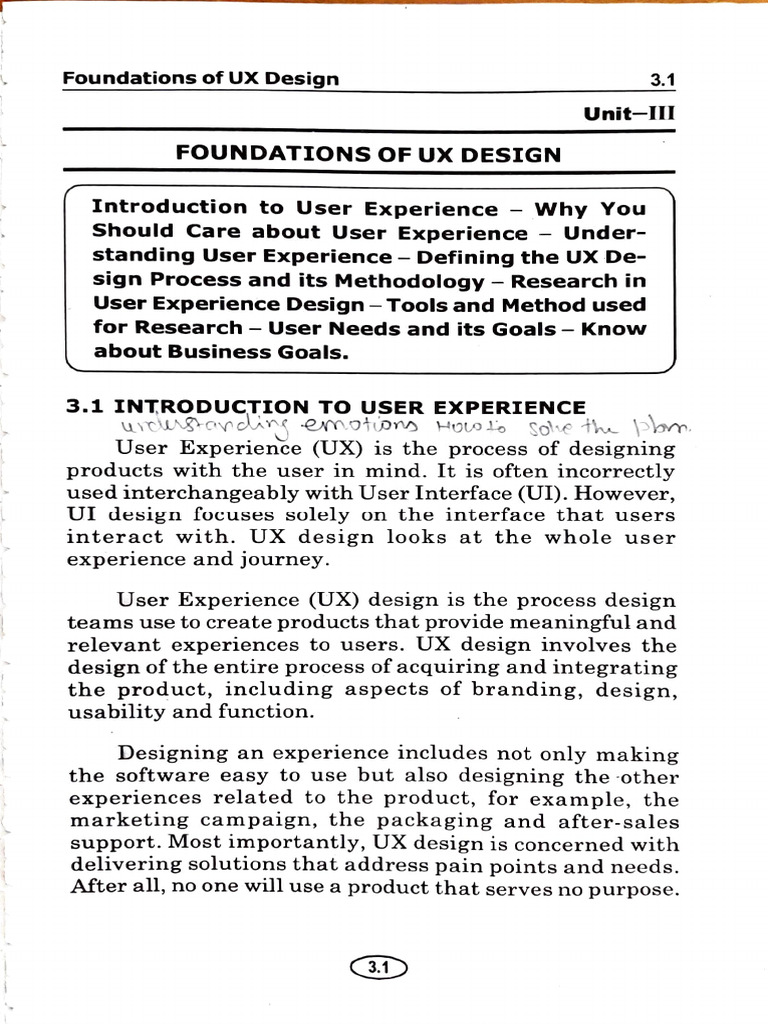 Ux And Ux Design Unit 3 Pdf