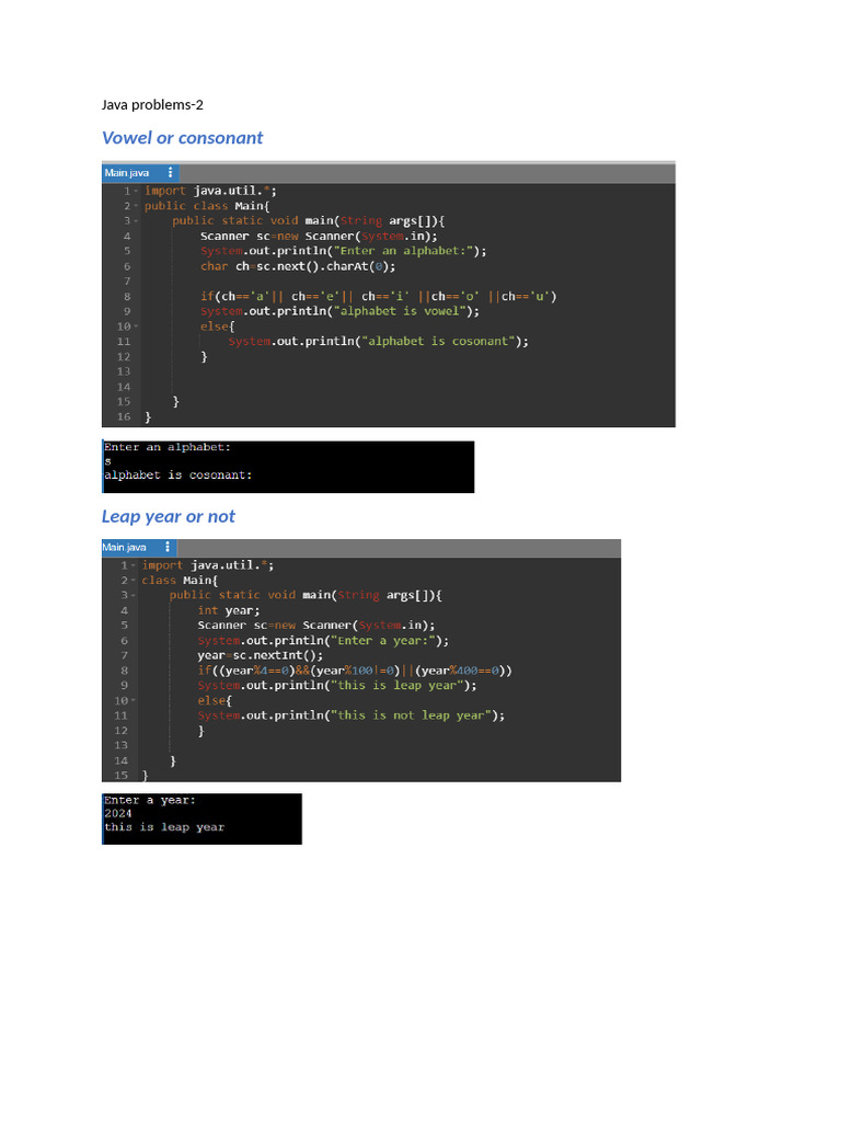 Java Problems-2 | PDF