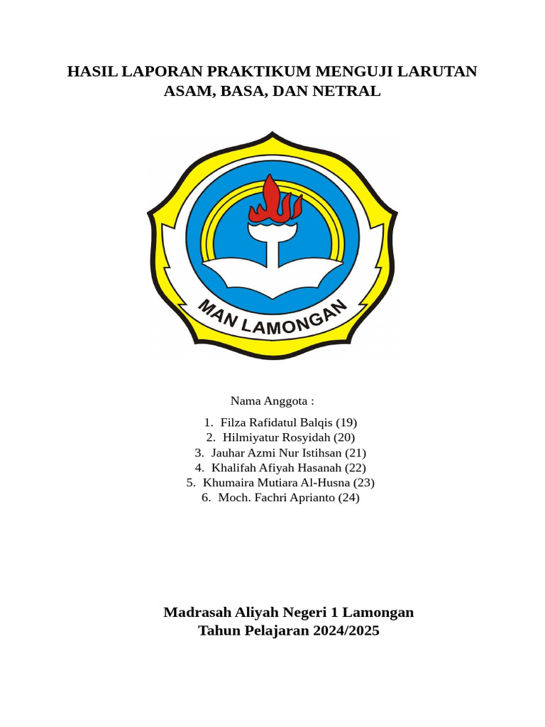 Laporan Hasil Praktikum Kel 4 | PDF