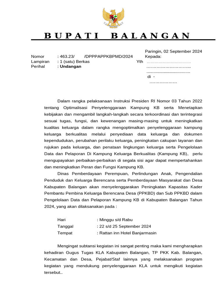 Undangan Kla 2024 | PDF