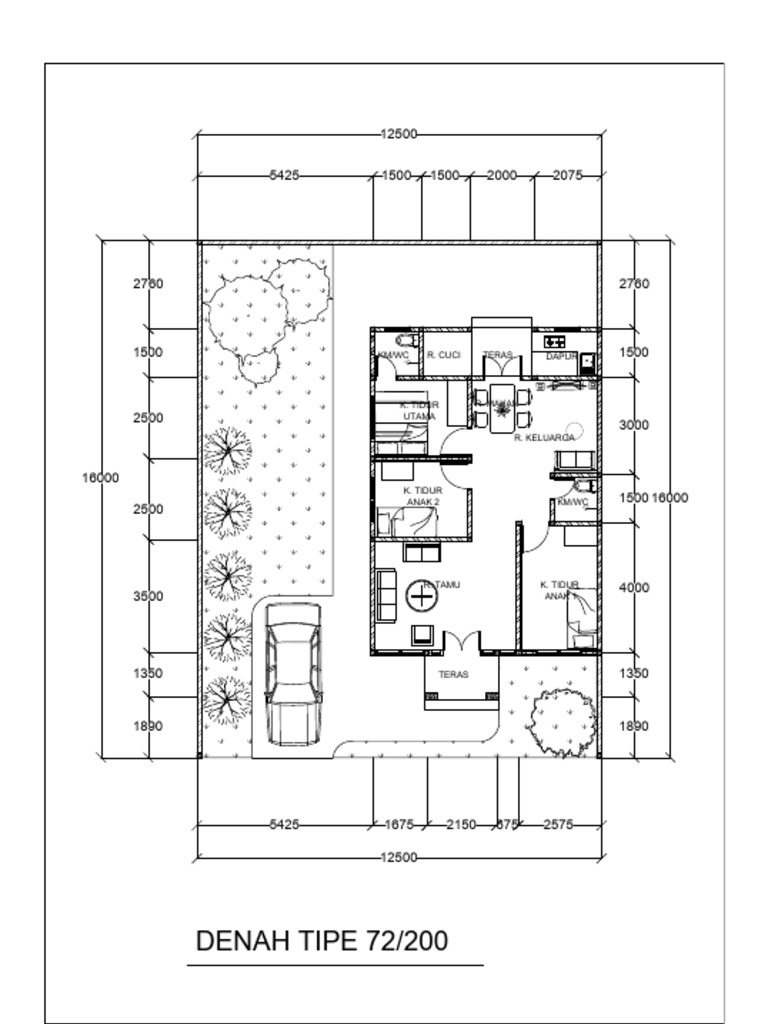 Denah Tipe 72 & 85 | PDF