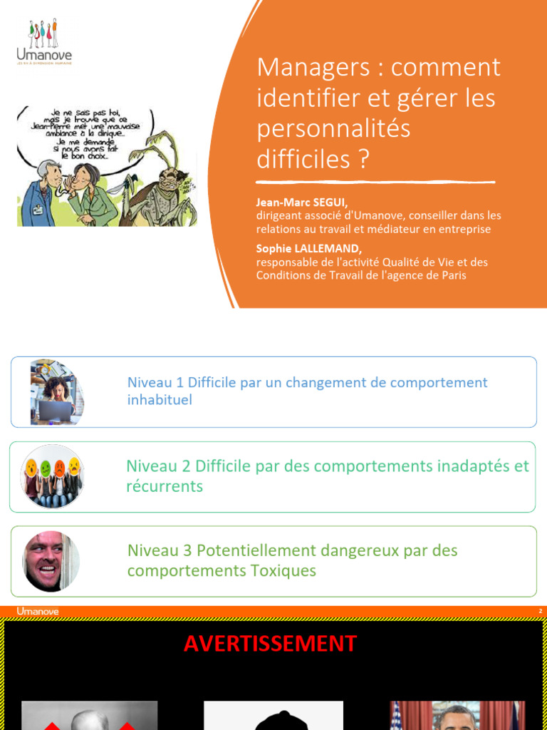 UMANOVE - Managers - Comment I | PDF