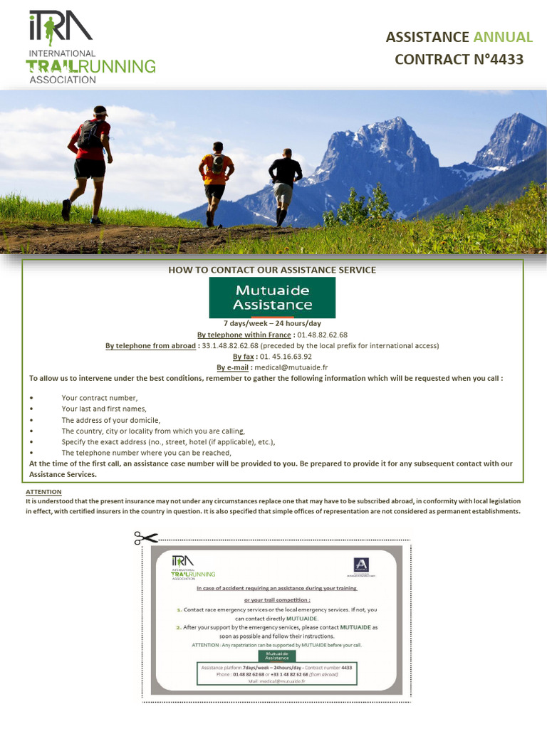 Assistance CONTRACT N°4433: Annual | PDF