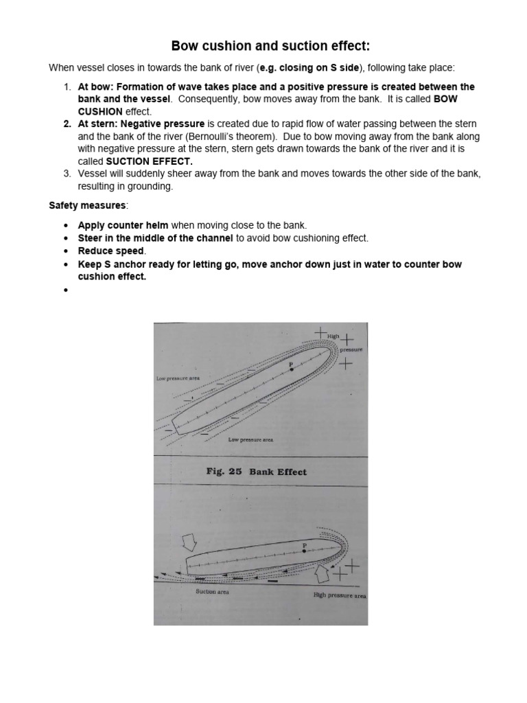 Bow and Suction Effect | PDF