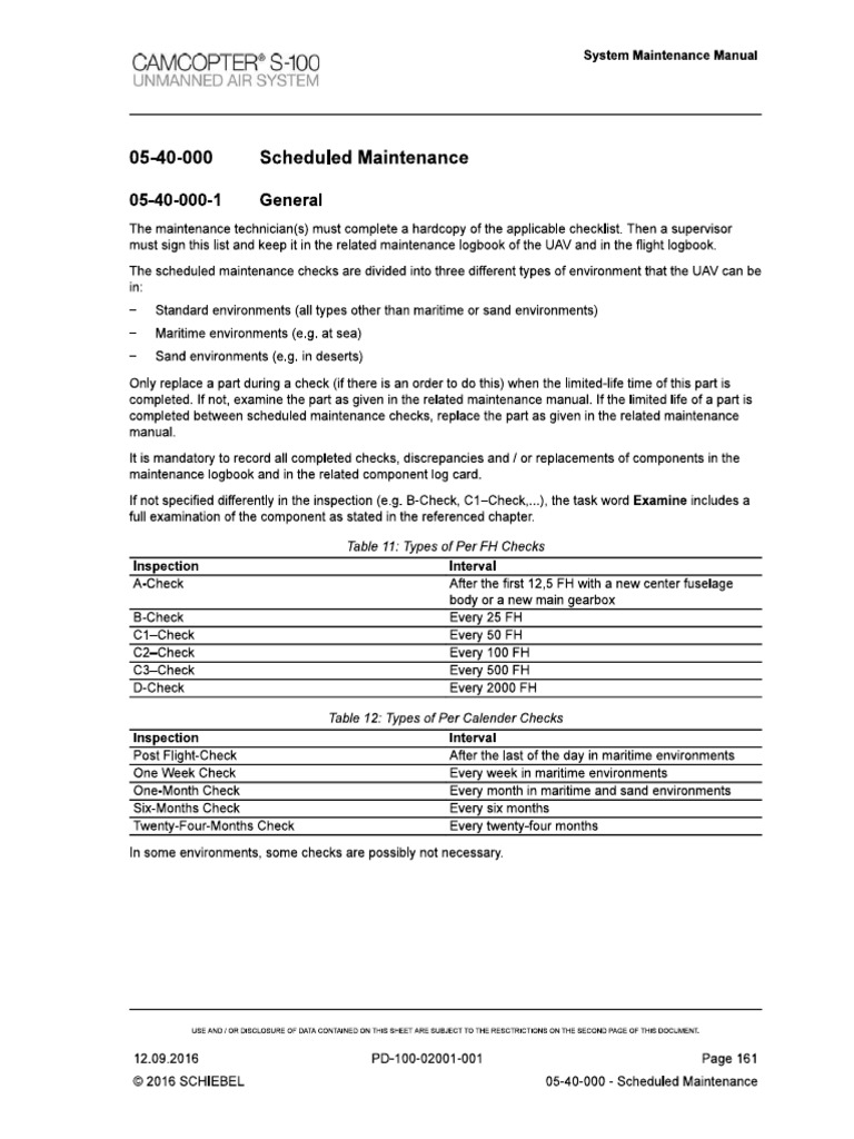 Shiebel S100 - AMM - ATA 05 | PDF
