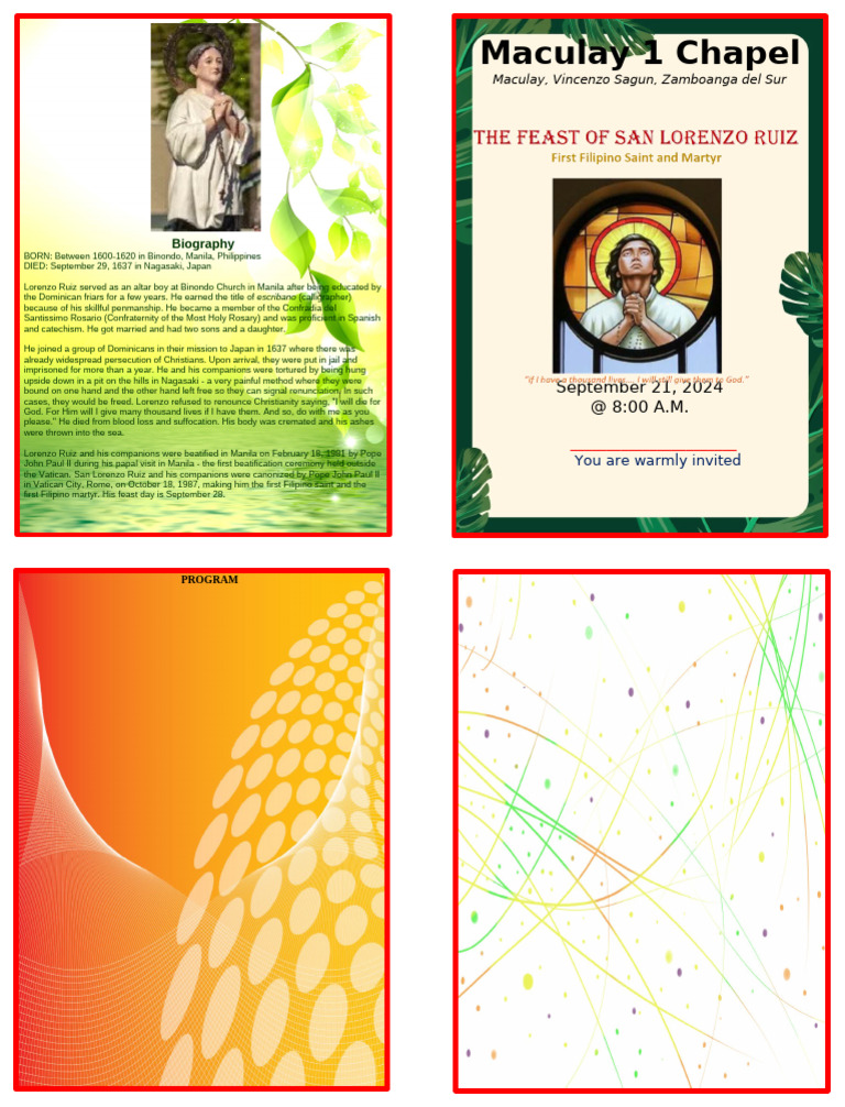 PROGRAM Maculay Chapel | PDF