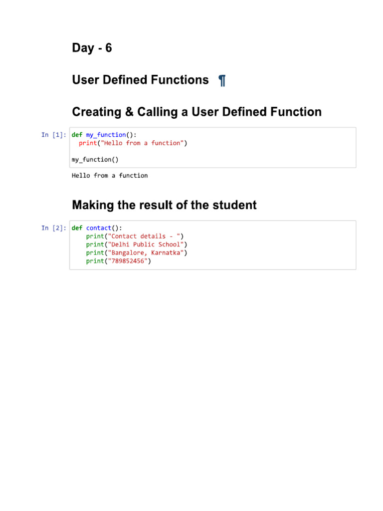 Python Day 6 Notes | PDF