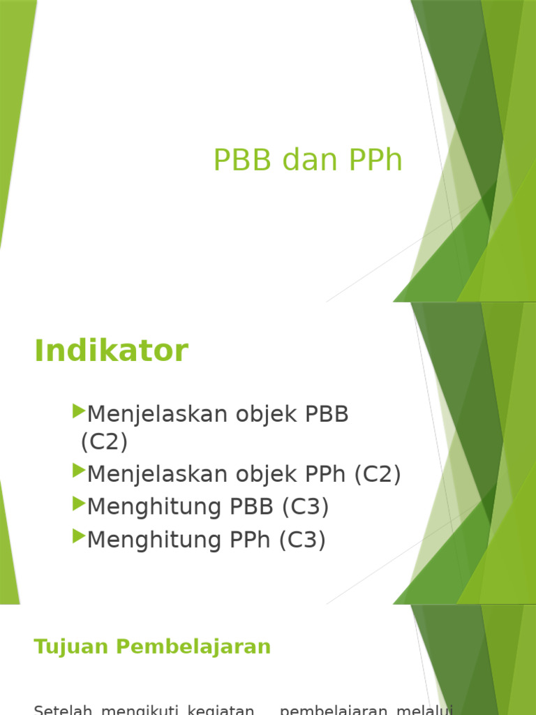 Power Point Pajak PBB Dan PPH | PDF