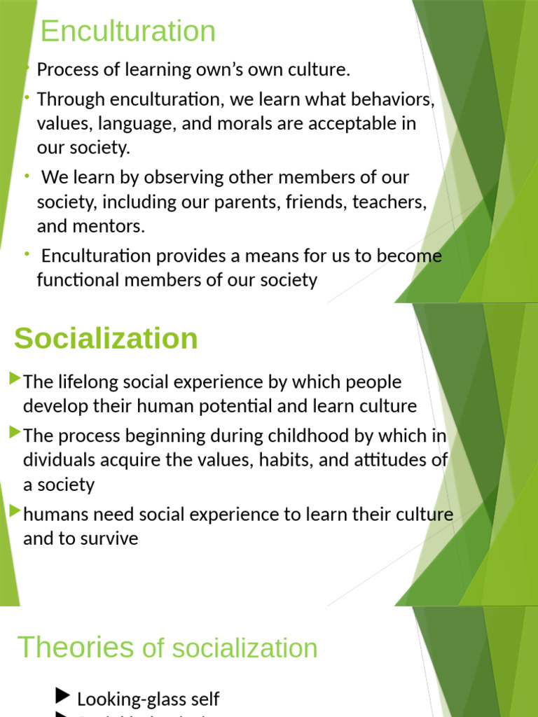 Understanding Enculturation & Socialization | PDF