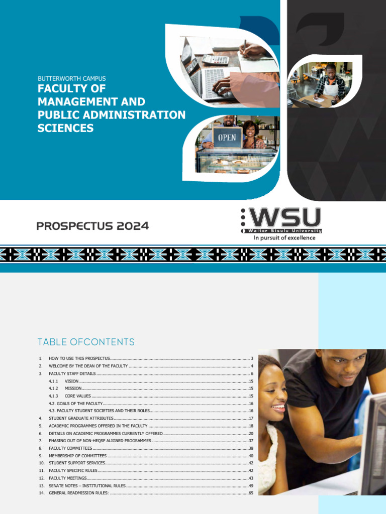 Faculty of Management and Public Administration Sciences | PDF