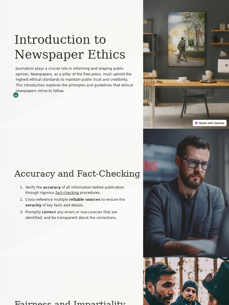 Introduction To Newspaper Ethics | PDF