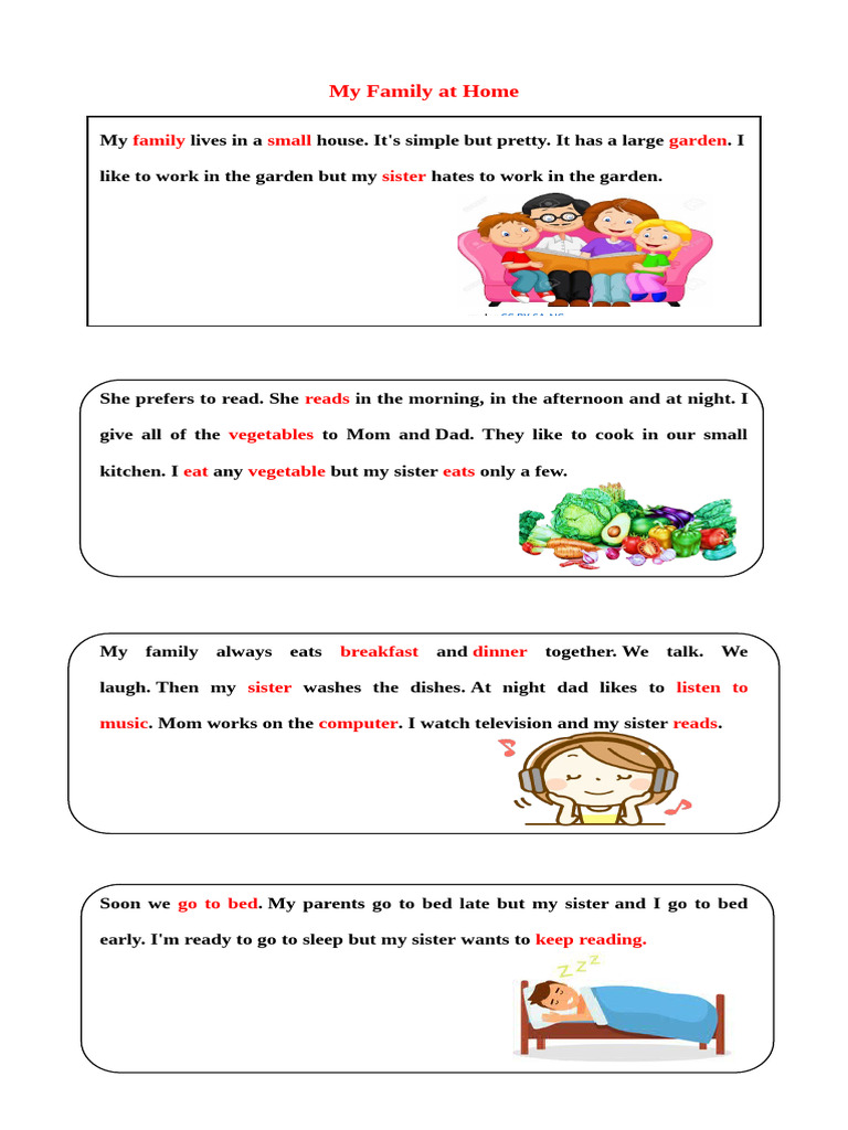 My Family at Home | PDF