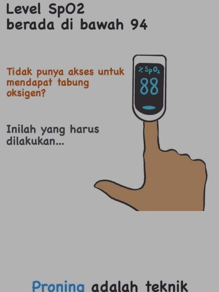 Proning Position Utk Mengatasi Sesak Nafas JK TDK Punya TB Oxigen | PDF