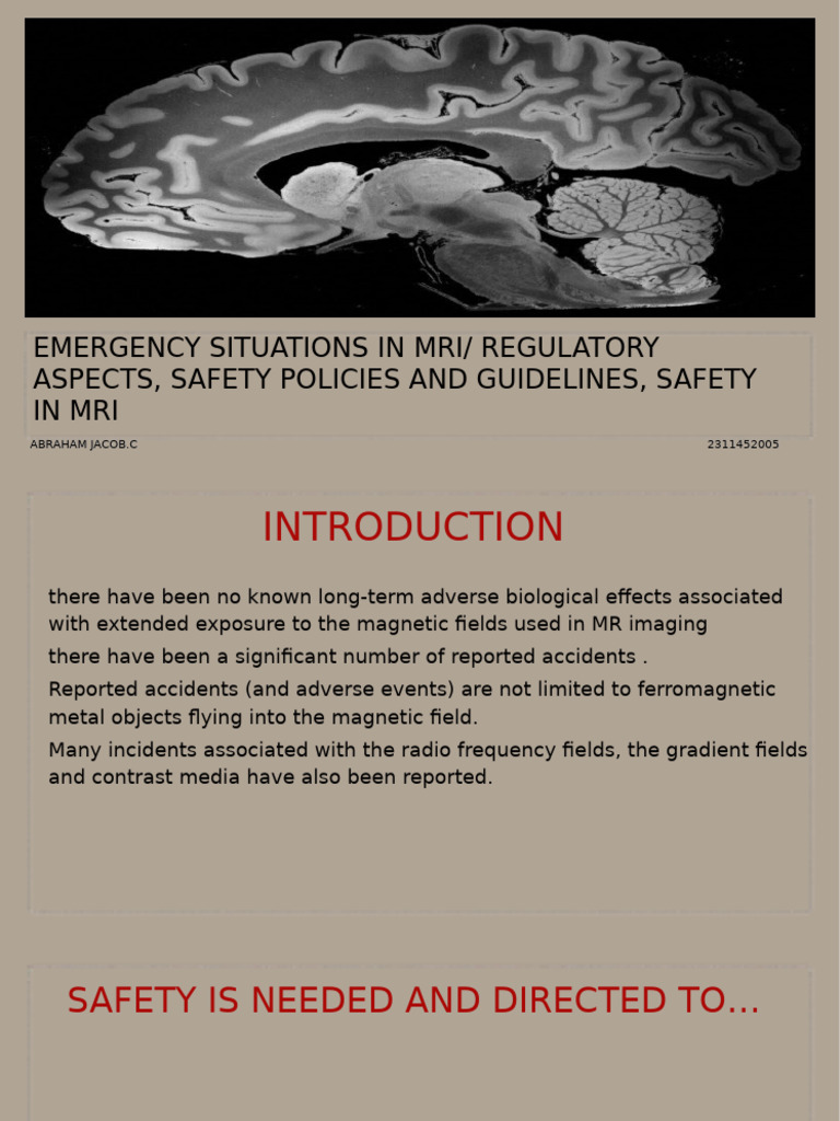 Mri Safety | PDF
