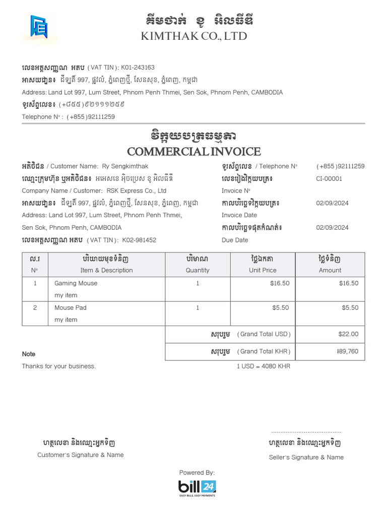 Commercial Invoice | PDF