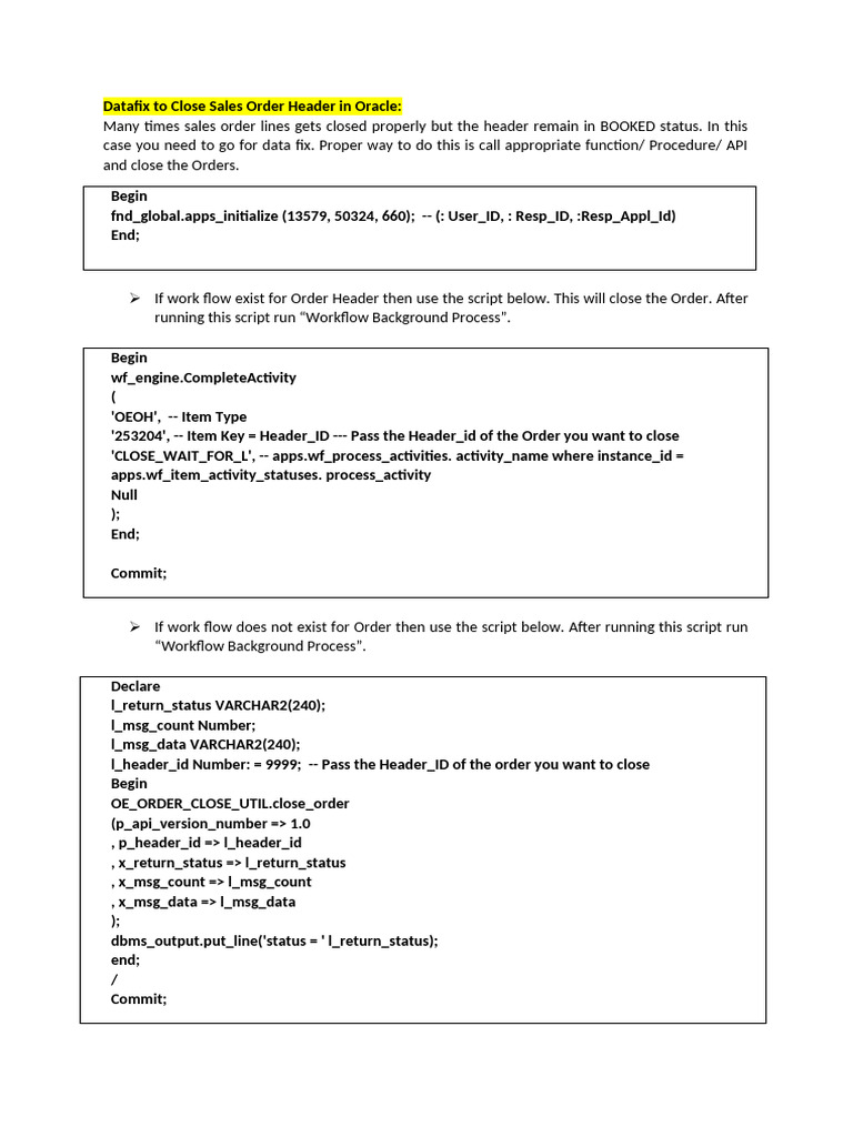 So Header Status Workaround | PDF