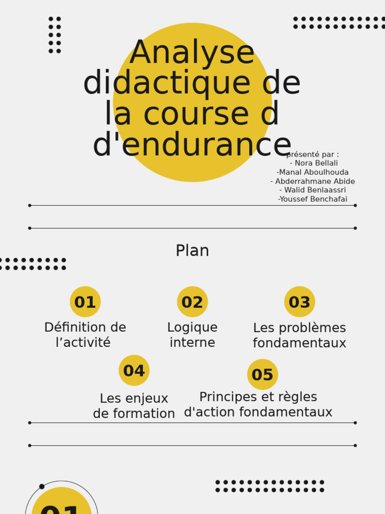 Analyse Didactique de La Course D D'endurance | PDF