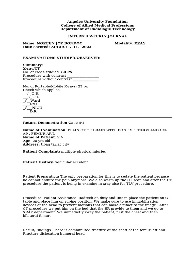 Internship Weekly Journal 1 | PDF