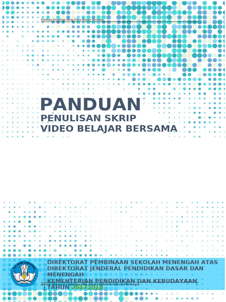 Panduan Penyusunan Skrip Video Belajar Bersama | PDF