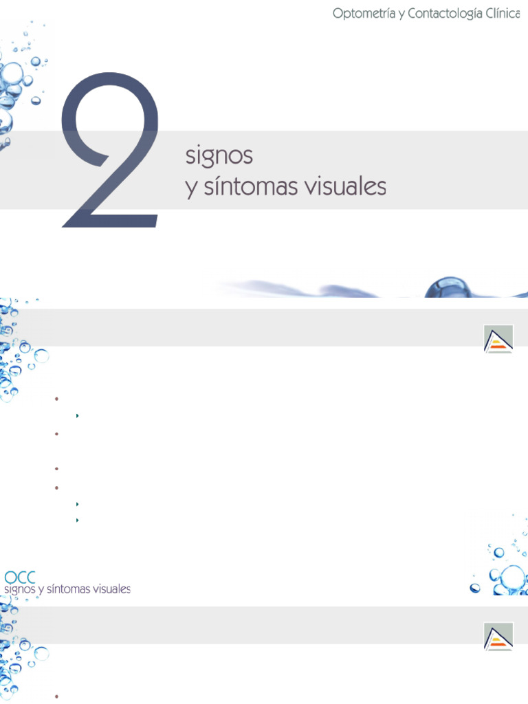 2-Signos y Síntomas Visuales | PDF