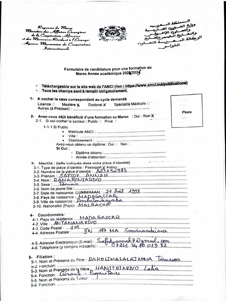 Formulaire (1) | PDF