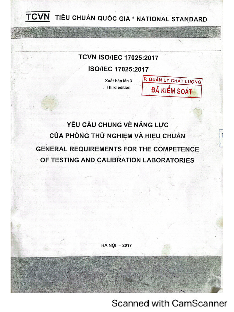 TCVN Iso Iec 17025 2017 | PDF