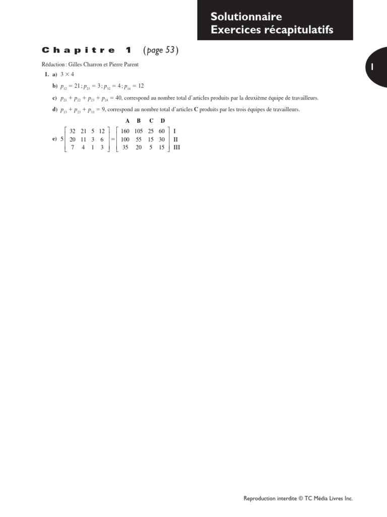Chapitre 1sol | PDF