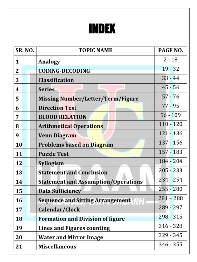 Reasoning ... Udaan Classes Chittorgarh | PDF