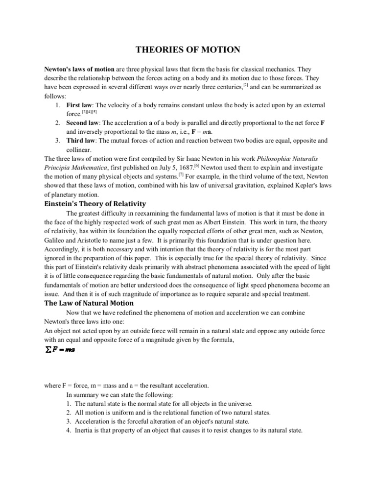 Theories Of Motion Pdf