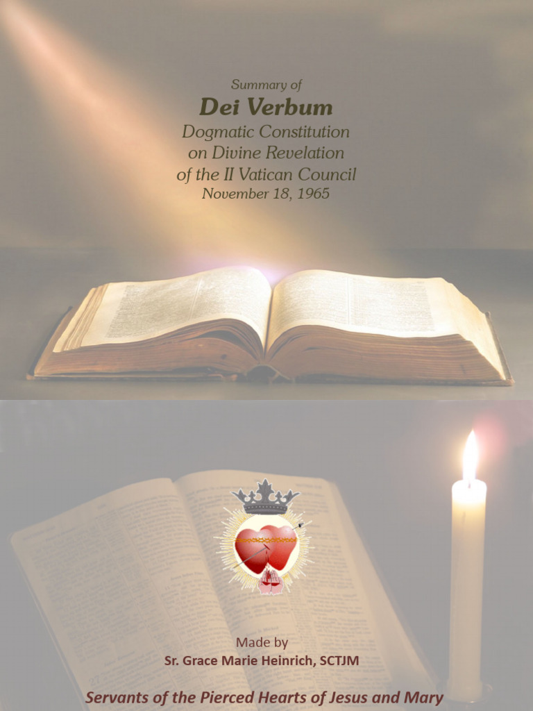 Dei Verbum Summary Presentation | PDF