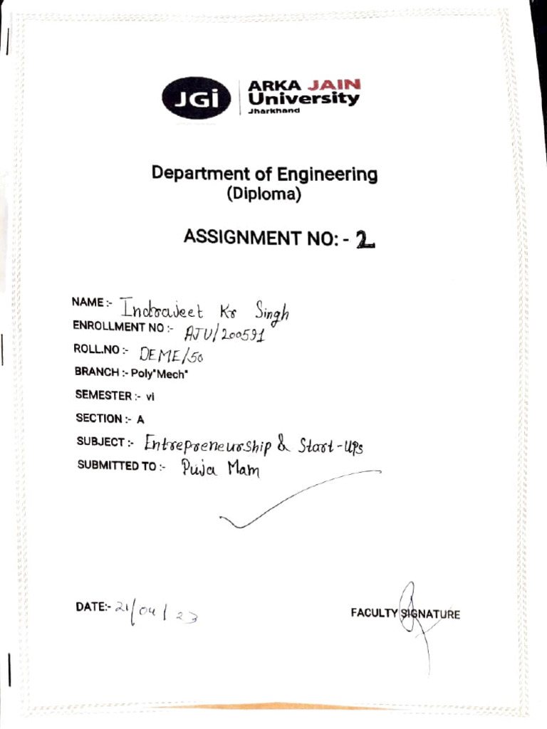 Puja Ass2 Indrajeet | PDF