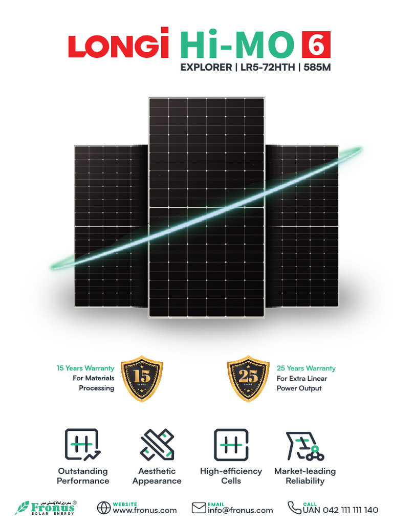 Datasheet & Specifications Longi Hi-MO 6 Explorer | PDF