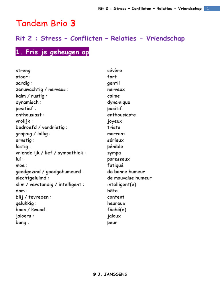 Tandem Brio 3 Voc Rit 2 | PDF