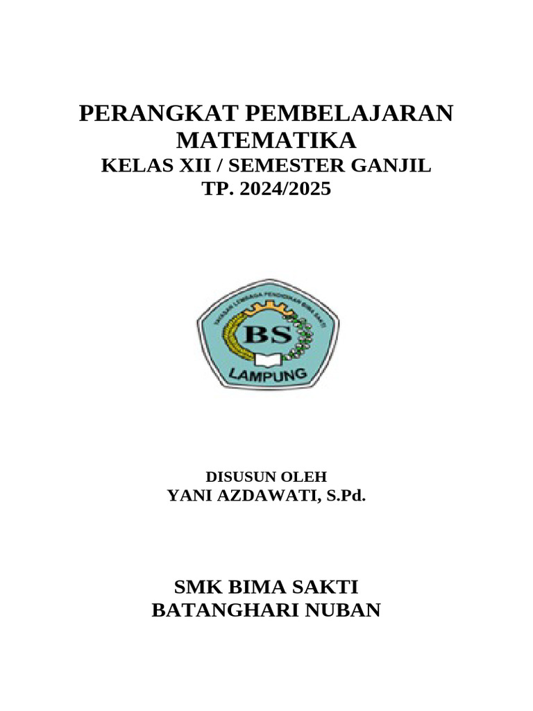 COVER GANJIL Kls XII 2023-2024 | PDF
