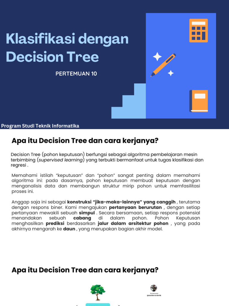 PPT-Data Mining-Pertemuan 10 (Decision Tree) (2) | PDF