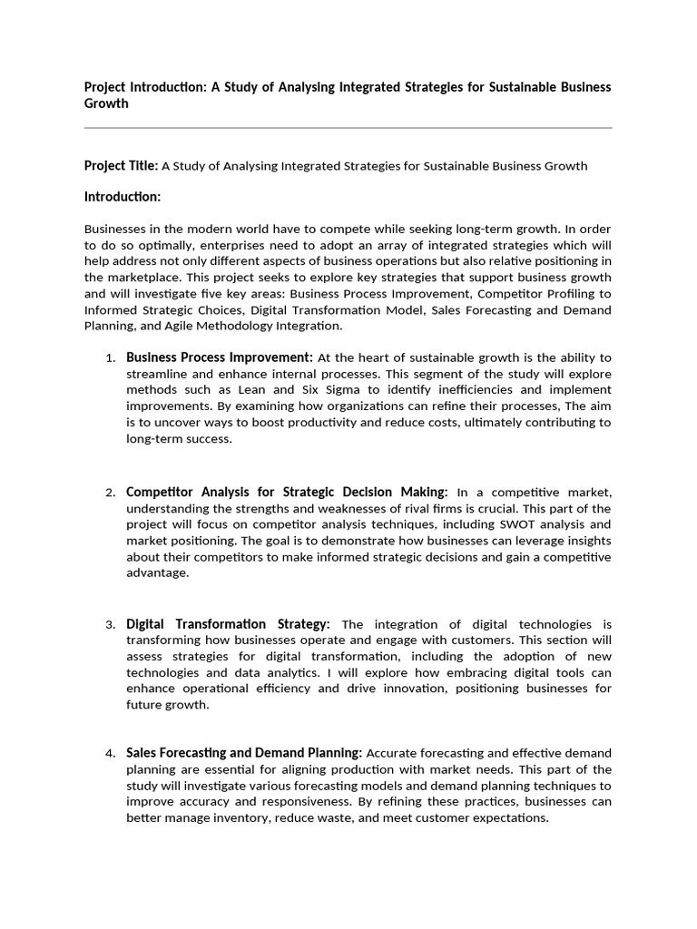 BA - Project Introduction | PDF