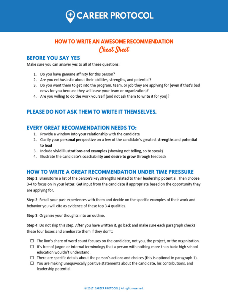 Recommendation Cheat Sheet | PDF