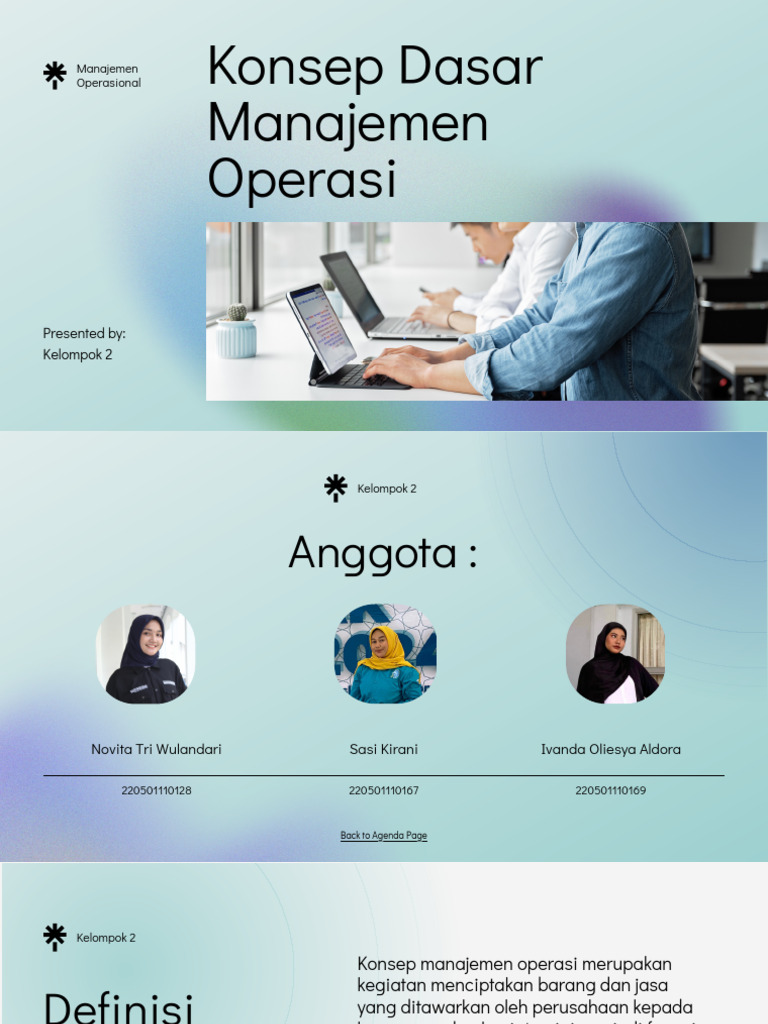 Konsep Dasar Manajemen Operasi | PDF