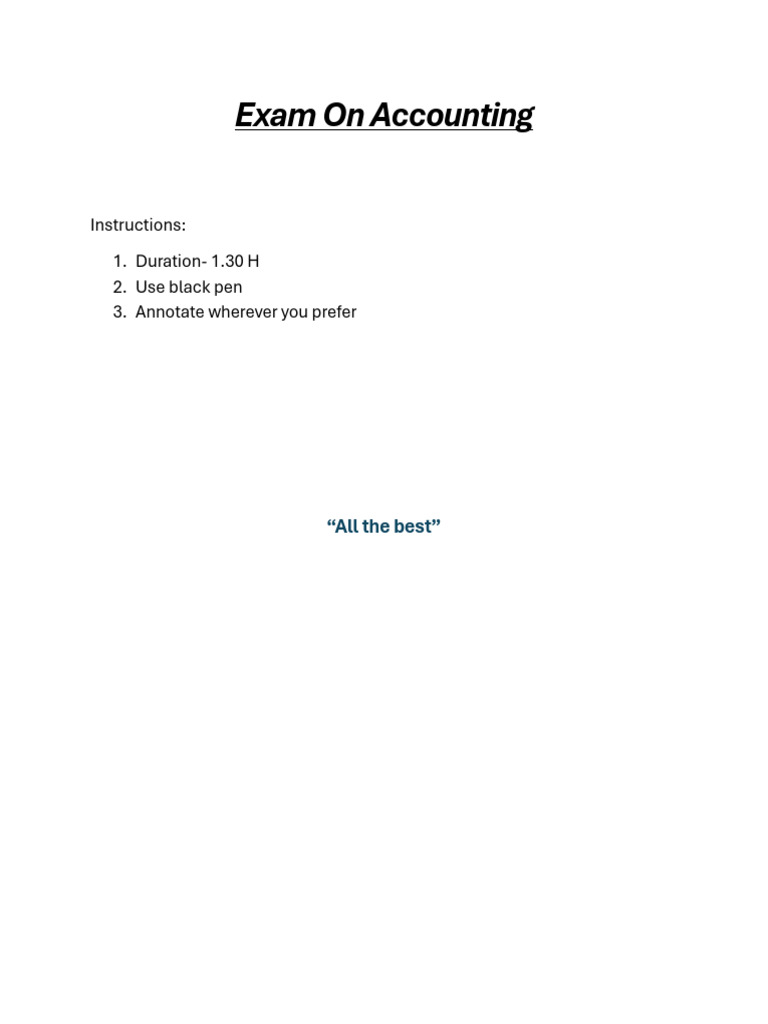 Acc 1-5 ques Cam | PDF