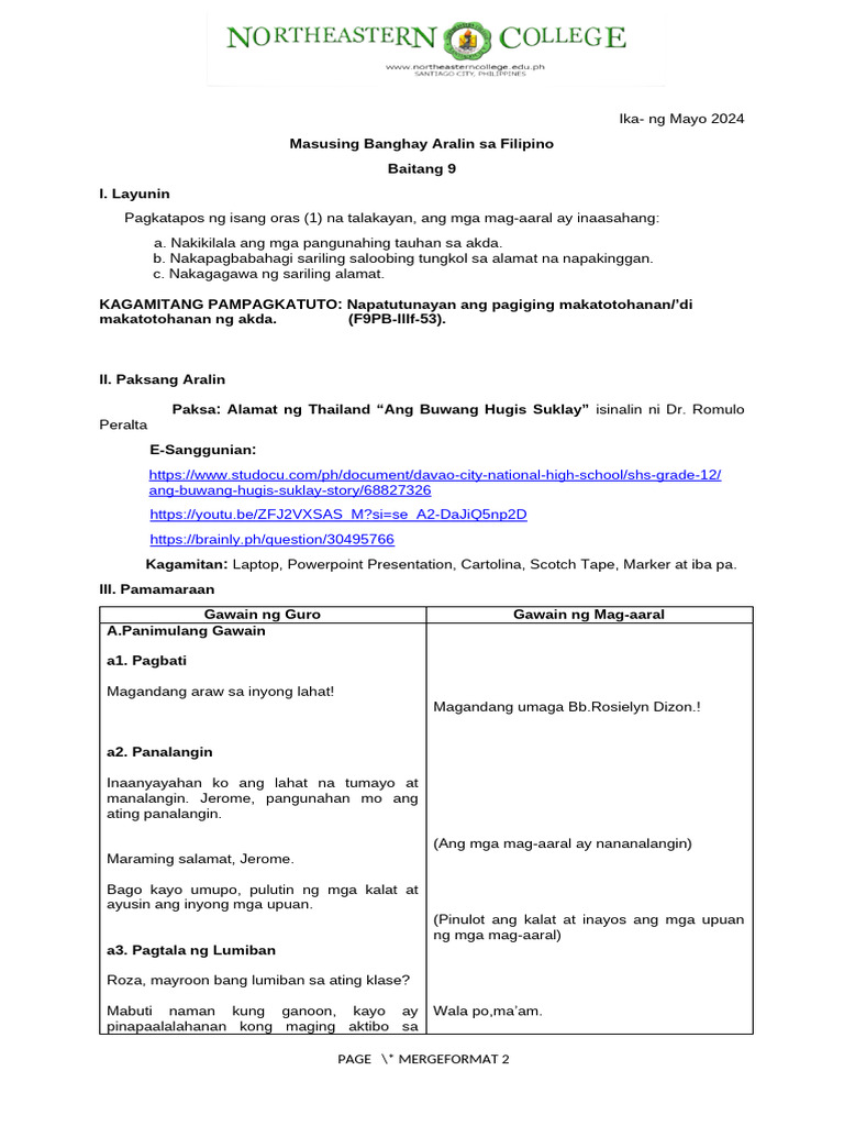 Ang Buwang Hugis Suklay | PDF