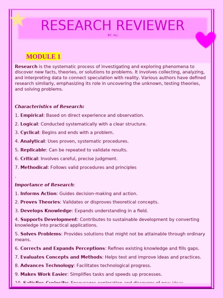 Research Reviewer | PDF