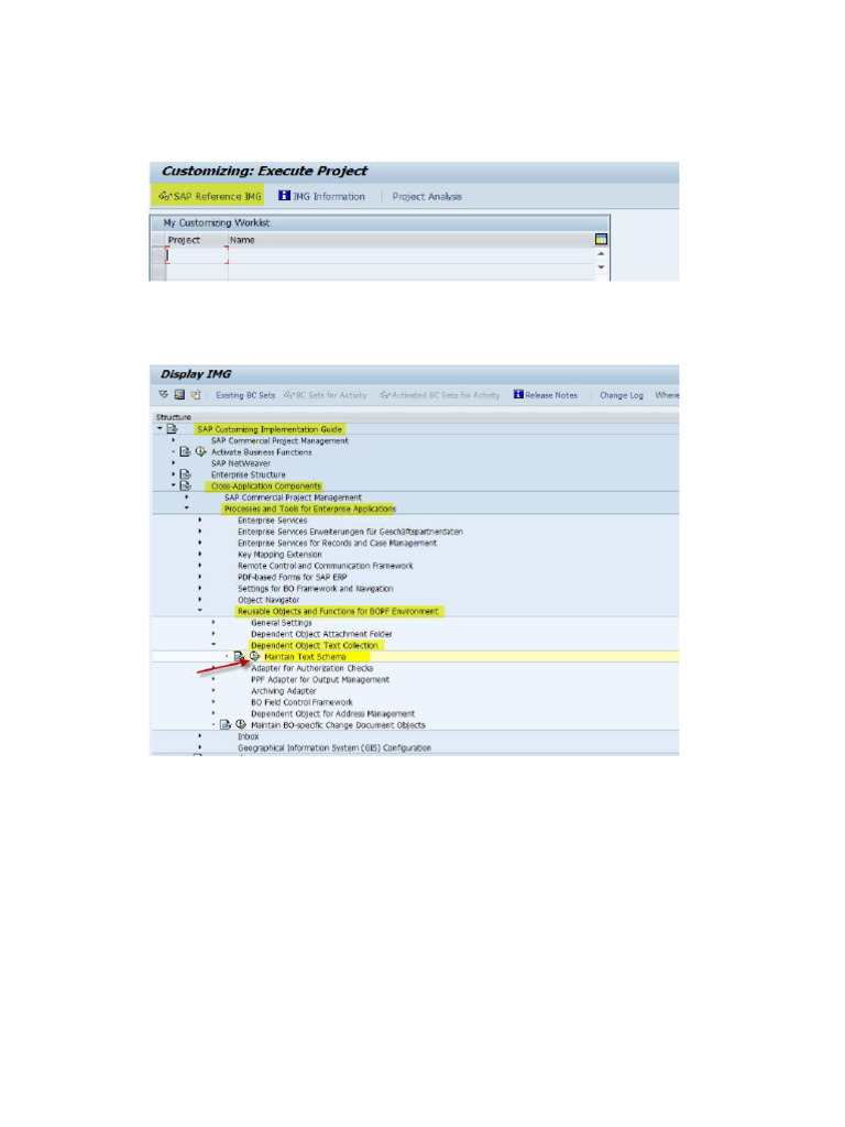 Set Up Text Schemas | PDF