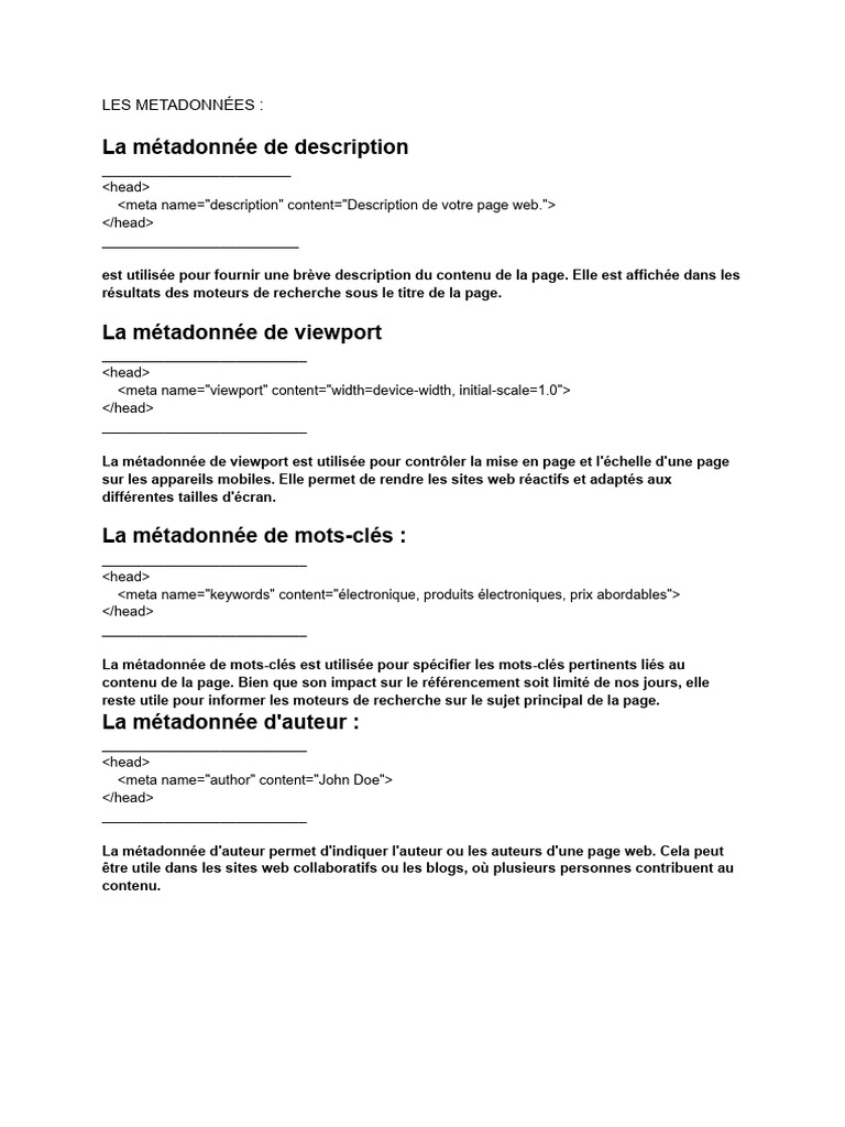 Introduction Au HTML | PDF