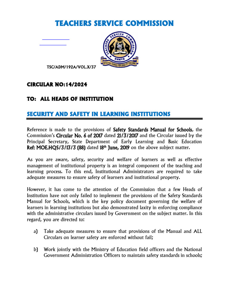 Final Circular - Security & Safety in Learning Institutions - 13.9 ...