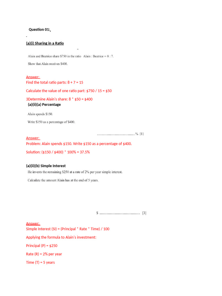 Student Solution | PDF
