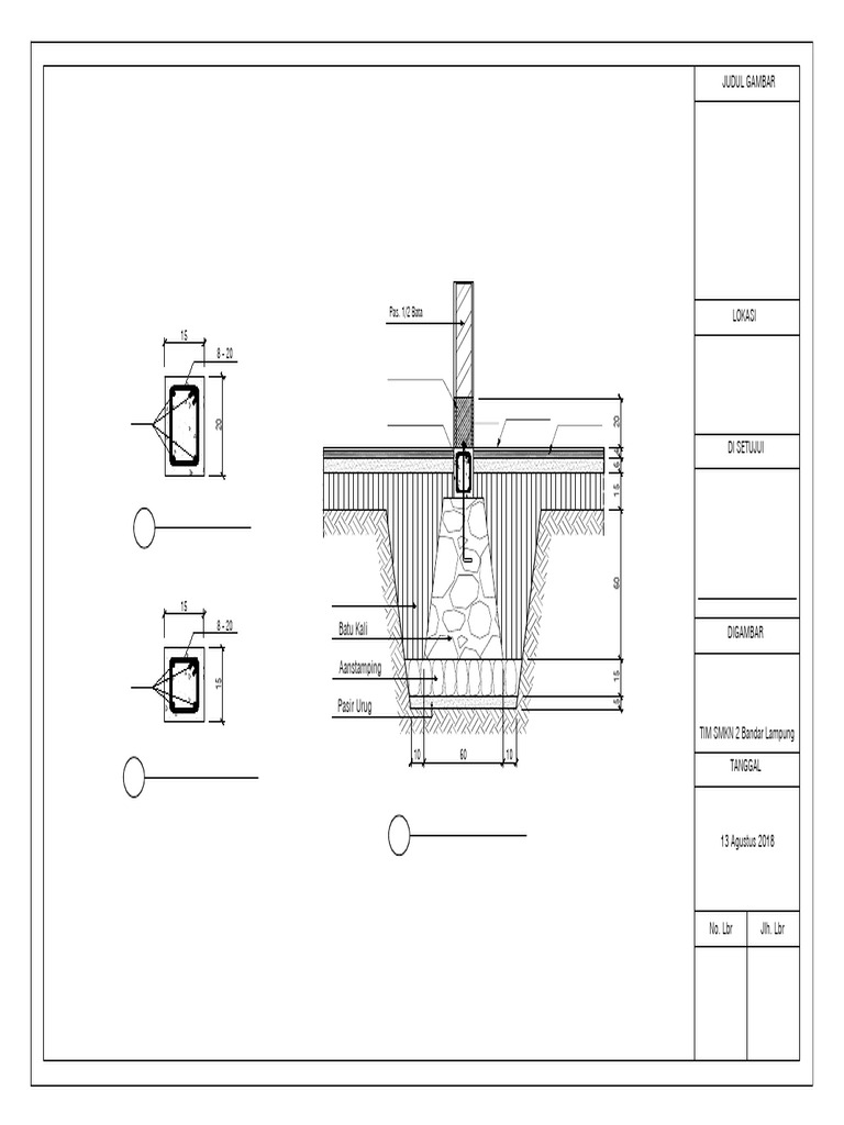 Ukuran Pondasi | PDF