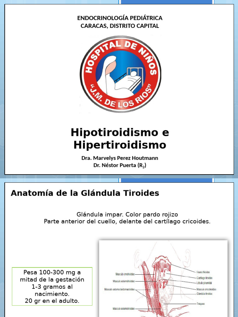 Clase de Hipo e Hiper para Pediatria | PDF | Tiroides | Salud y bienestar