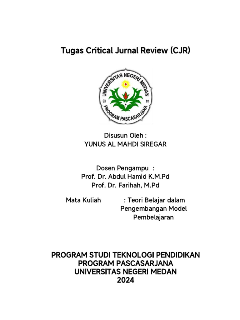 CJR Teori Belajar Yunus | PDF