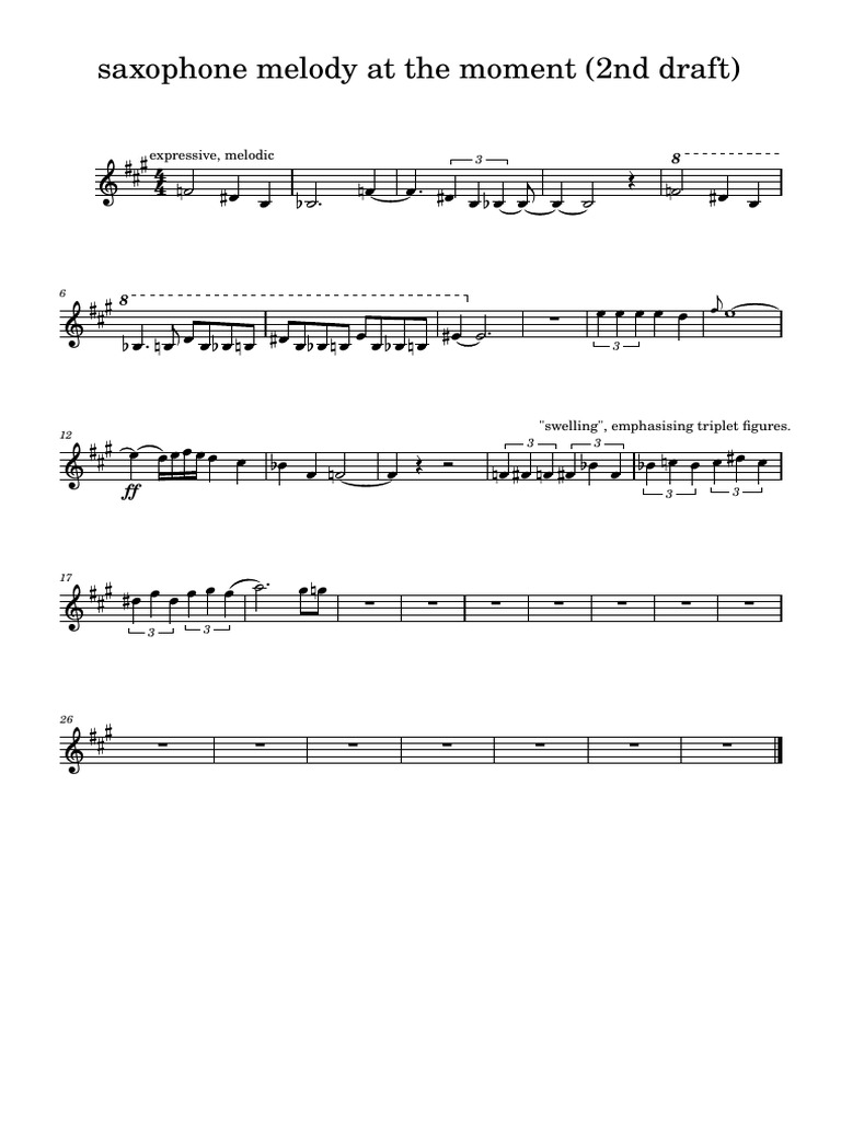 sax melody 1 | PDF